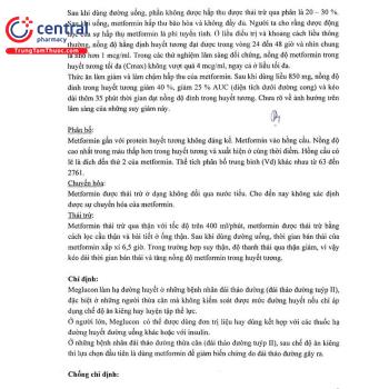 Thuốc Meglucon 1000mg - Thuốc điều trị bệnh đái tháo đường