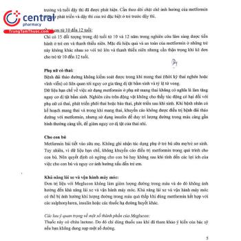 Thuốc Meglucon 1000mg - Thuốc điều trị bệnh đái tháo đường