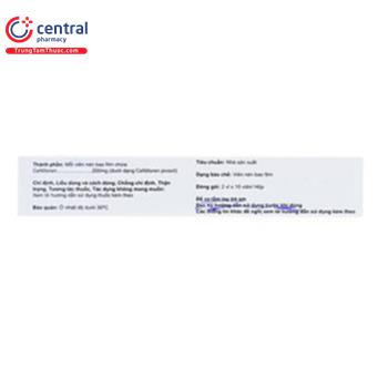 Thuốc Meiact 200mg: Tác dụng - Chỉ định, Liều dùng