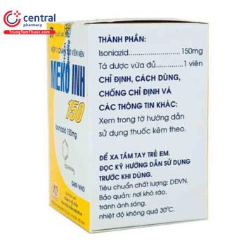 Thuốc Meko INH 150: Cách dùng, liều dùng, lưu ý khi sử dụng