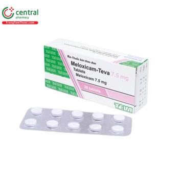 Thuốc Meloxicam-Teva 7.5mg điều trị đau xương khớp, thoái hóa khớp