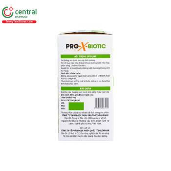 Men vi sinh Pro-X-Biotic bổ sung lợi khuẩn, giảm rối loạn tiêu hóa