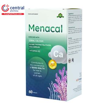 [CHÍNH HÃNG] Thuốc Menacal bổ sung calci cho thai kỳ khỏe mạnh
