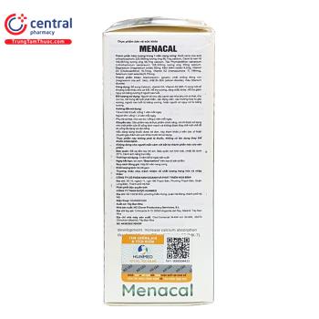 [CHÍNH HÃNG] Thuốc Menacal bổ sung calci cho thai kỳ khỏe mạnh