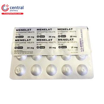 [CHÍNH HÃNG] Thuốc Menelat 30 - Thuốc điều trị trầm cảm nặng