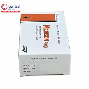 Thuốc Menison 4mg: tác dụng, chỉ định, liều dùng thuốc