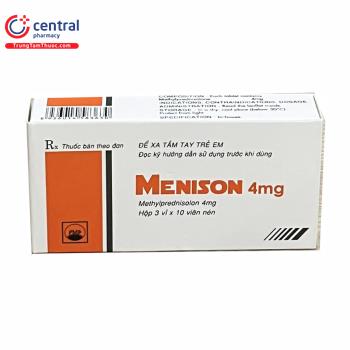 Thuốc Menison 4mg: tác dụng, chỉ định, liều dùng thuốc