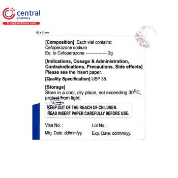 [CHÍNH HÃNG] Thuốc Menzomi Inj. 2g - điều trị các bệnh nhiễm trùng