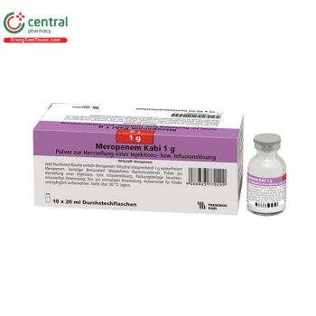 Thuốc Meropenem Kabi 1g - Điều trị các bệnh nhiễm khuẩn