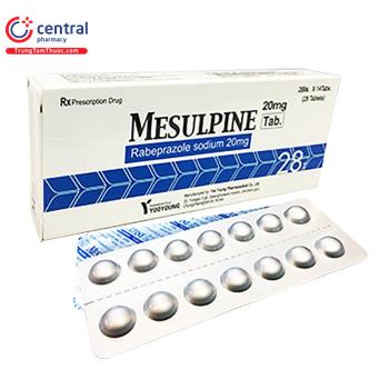 Thuốc Mesulpine Tab. 20mg - Thuốc điều trị viêm loét dạ dày tá tràng