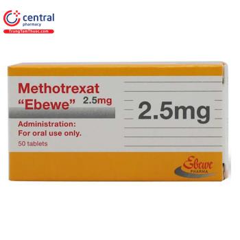 [CHÍNH HÃNG] Thuốc chống tăng sinh tế bào Methotrexat 'Ebewe' 2.5mg