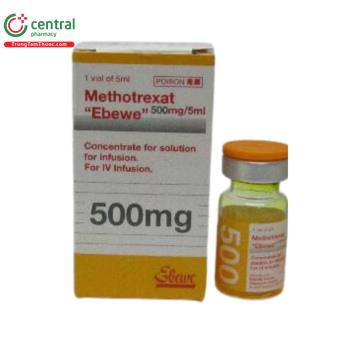 Thuốc tiêm Methotrexat Ebewe 500mg/5ml điều trị ung thư vú