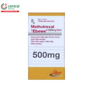 Thuốc tiêm Methotrexat Ebewe 500mg/5ml điều trị ung thư vú