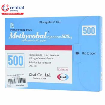 [CHÍNH HÃNG] Thuốc Methycobal Injection 500 µg bổ sung vitamin B12