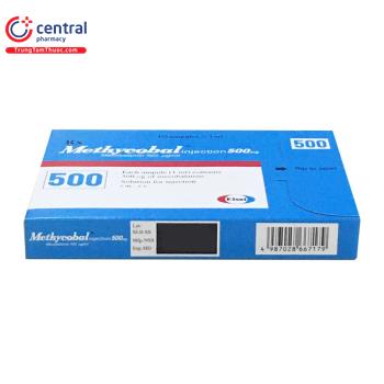 [CHÍNH HÃNG] Thuốc Methycobal Injection 500 µg bổ sung vitamin B12