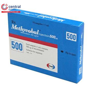 [CHÍNH HÃNG] Thuốc Methycobal Injection 500 µg bổ sung vitamin B12