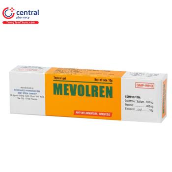 Thuốc Mevolren 10g giúp giảm đau trong viêm cơ, khớp do chấn thương