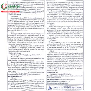 [CHÍNH HÃNG] Thuốc Meyer Vita DC điều trị thiếu calci & vitamin D
