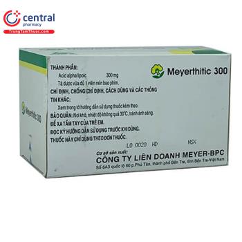 Thuốc Meyerthitic 300: tác dụng, cách dùng và liều dùng