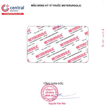 Thuốc Meyerursolic 300mg giúp cải thiện chức năng gan trong xơ gan
