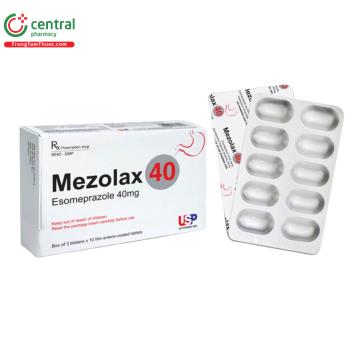 Thuốc Mezolax 40 điều trị trào ngược dạ dày-thực quản, viêm thực quản