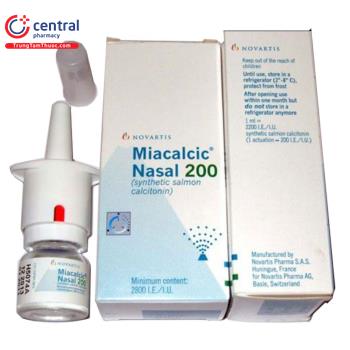 Thuốc Miacalcic Nasal 200 điều trị loãng xương và đau nhức xương khớp