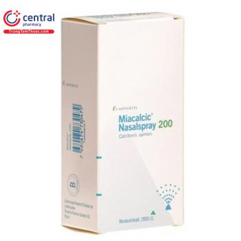 Thuốc Miacalcic Nasal 200 điều trị loãng xương và đau nhức xương khớp