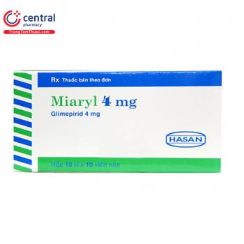 [CHÍNH HÃNG] Thuốc Miaryl 4mg điều trị bệnh đái tháo đường type 2