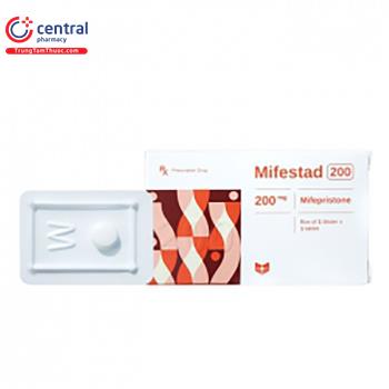 [CHÍNH HÃNG] Thuốc Mifestad 200 gây sảy thai từ 7 tuần thai