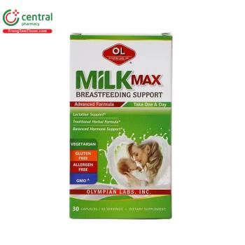 Thuốc Milk Max Breastfeeding Support - Kích thích tăng lượng sữa mẹ