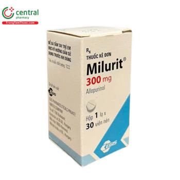Thuốc gout Milurit 300mg: Tác dụng, liều dùng, lưu ý