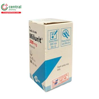 Thuốc gout Milurit 300mg: Tác dụng, liều dùng, lưu ý