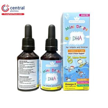 [CHÍNH HÃNG] Mini DHA Drops Natures Aid - DHA nhỏ giọt từ Anh Quốc