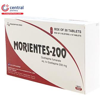 [CHÍNH HÃNG] Thuốc Morientes-200 điều trị tâm thần phân liệt