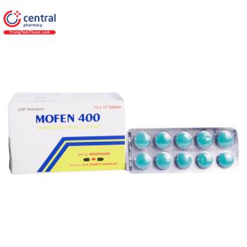 Thuốc Mofen 400 (Ibuprofen 400mg): Tác dụng - Chỉ định, Liều dùng