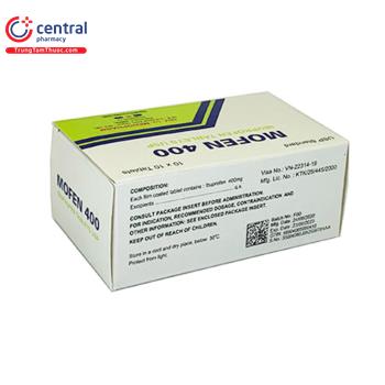 Thuốc Mofen 400 (Ibuprofen 400mg): Tác dụng - Chỉ định, Liều dùng