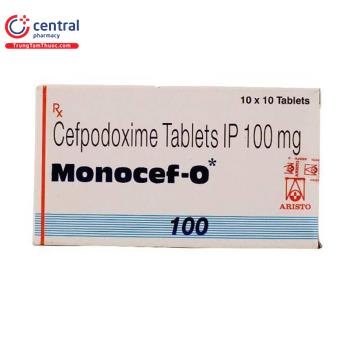 Thuốc Monocef-O-100 điều trị nhiễm khuẩn hô hấp, tiết niệu, da