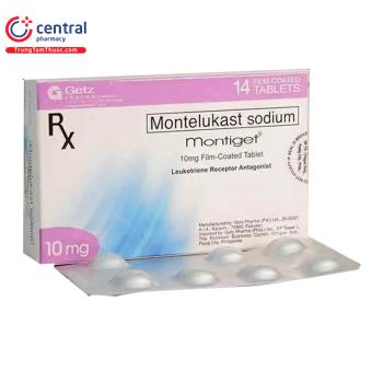 Thuốc Montiget 10mg - Thuốc điều trị các cơn hen suyễn