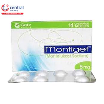 Thuốc Montiget 5mg - Thuốc điều trị hen phế quản hiệu quả