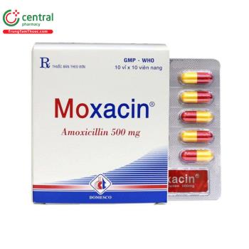 Thuốc Moxacin 500mg điều trị nhiễm khuẩn hô hấp, da, tiết niệu
