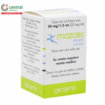 Thuốc Mozobil 24mg/1,2ml huy động các tế bào gốc máu từ tủy xương