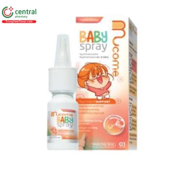 Thuốc xịt mũi Mucome Baby Spray - Điều trị viêm mũi dị ứng