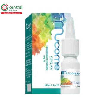 Thuốc Mucome Spray Hộp 10ml điều trị nghẹt mũi, giảm xung huyết mũi