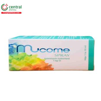 Thuốc Mucome Spray Hộp 10ml điều trị nghẹt mũi, giảm xung huyết mũi