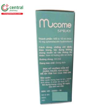 Thuốc Mucome Spray Hộp 10ml điều trị nghẹt mũi, giảm xung huyết mũi