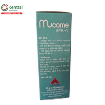 Thuốc Mucome Spray Hộp 10ml điều trị nghẹt mũi, giảm xung huyết mũi