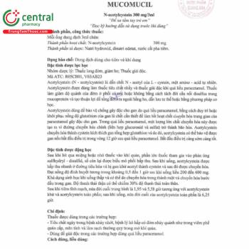 Thuốc Mucomucil 300mg/3ml tiêu chất nhầy, giải độc paracetamol mua ở đâu?