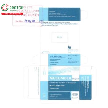 Thuốc Mucomucil 300mg/3ml tiêu chất nhầy, giải độc paracetamol mua ở đâu?
