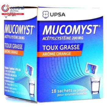 Thuốc Mucomyst 200mg : liều dùng, cách dùng hiệu quả, giá bán