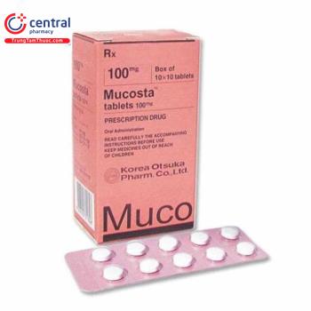 Thuốc Mucosta Tablets 100mg - Thuốc điều trị viêm loét dạ dày